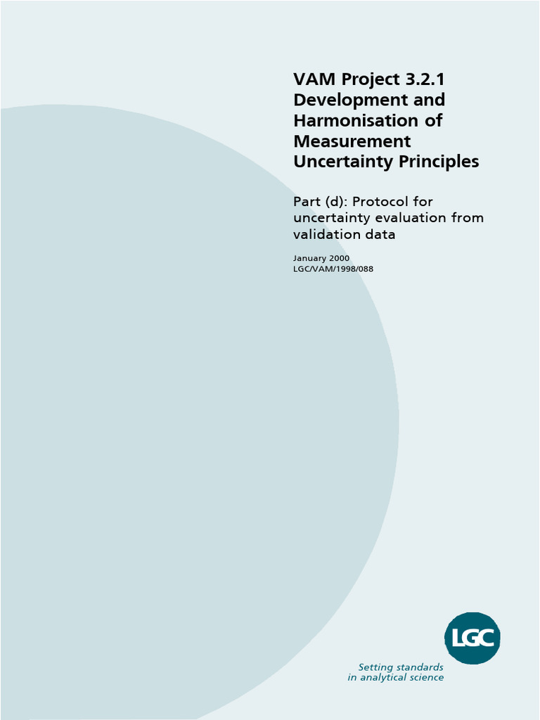 VAM - Guia Incertezas | PDF