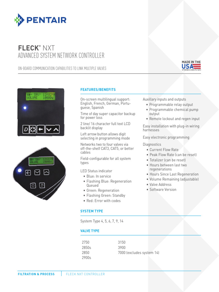 Fleck 3200 NXT Control Timer | PDF