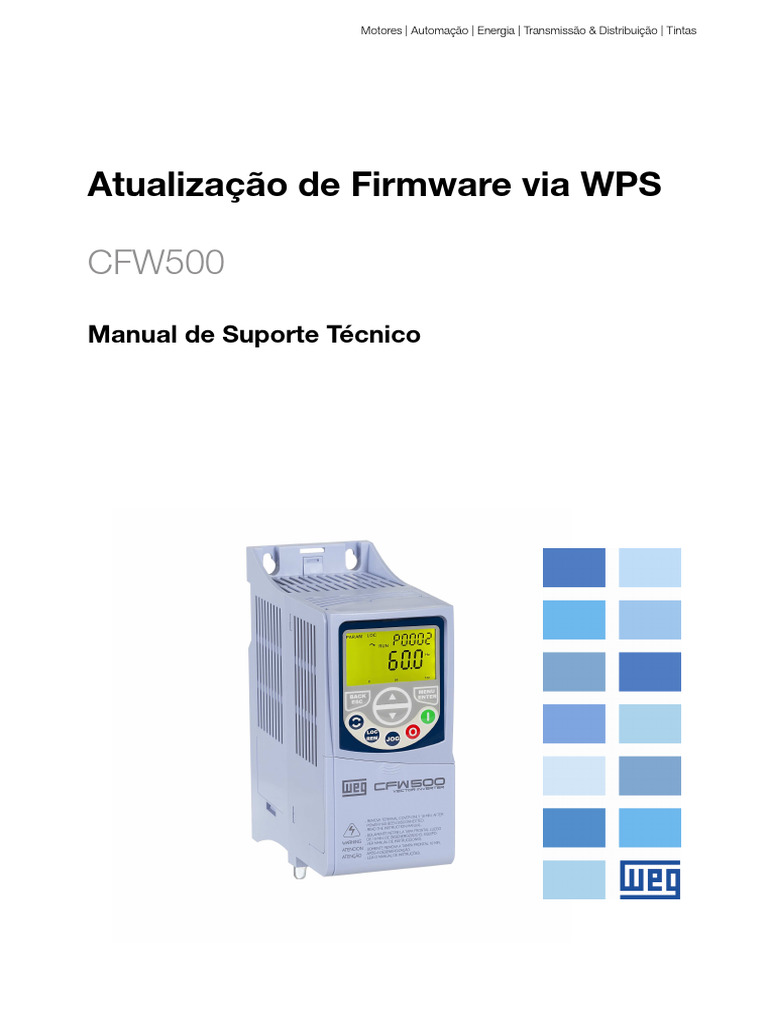 WEG CFW500 Manual de Suporte Tecnico 10008154848 PT | PDF