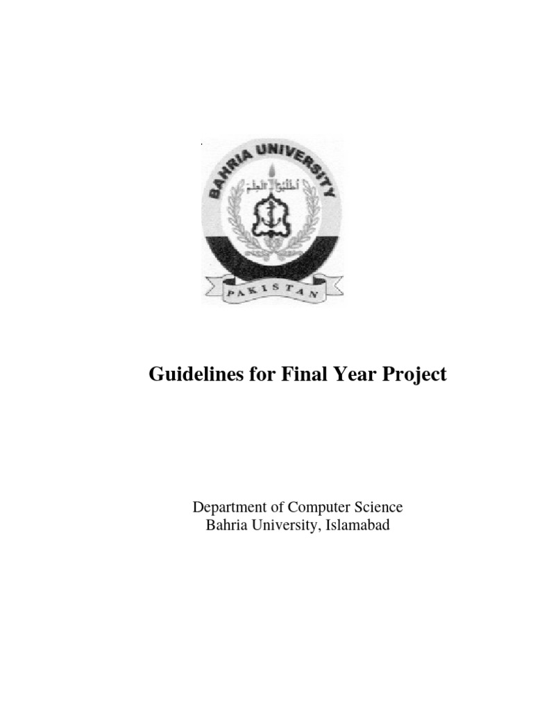 FYP Guidelines | PDF