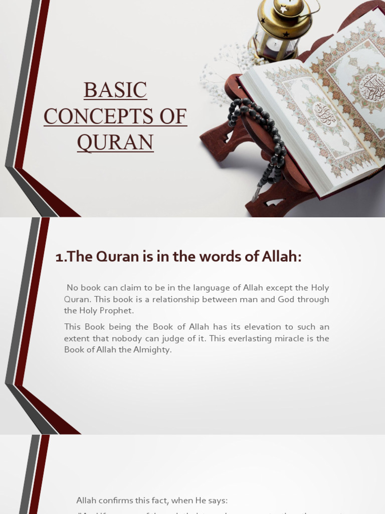 Key Concepts of the Quran Explained | PDF