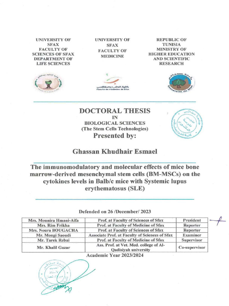 final thesis (1)_merged_compressed | PDF | Hematopoietic Stem Cell | Embryonic Stem Cell