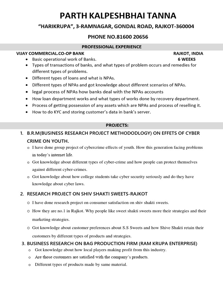 Parth Tanna 2 | PDF | Social Science