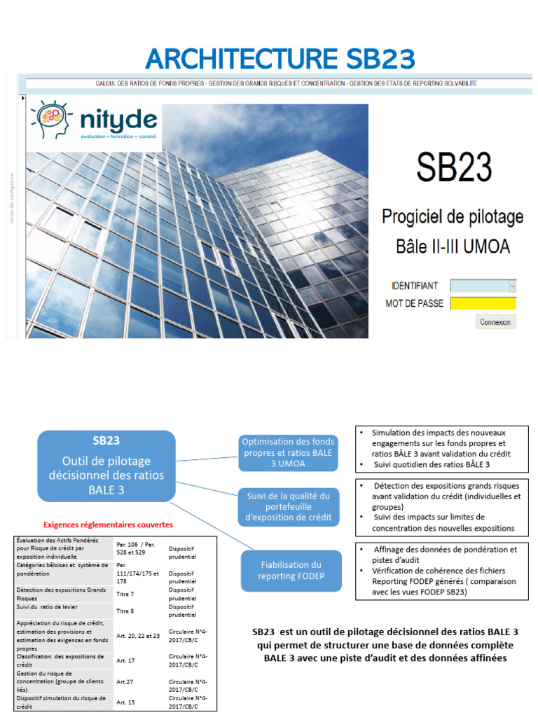 Architecture Applicative SB23 | PDF