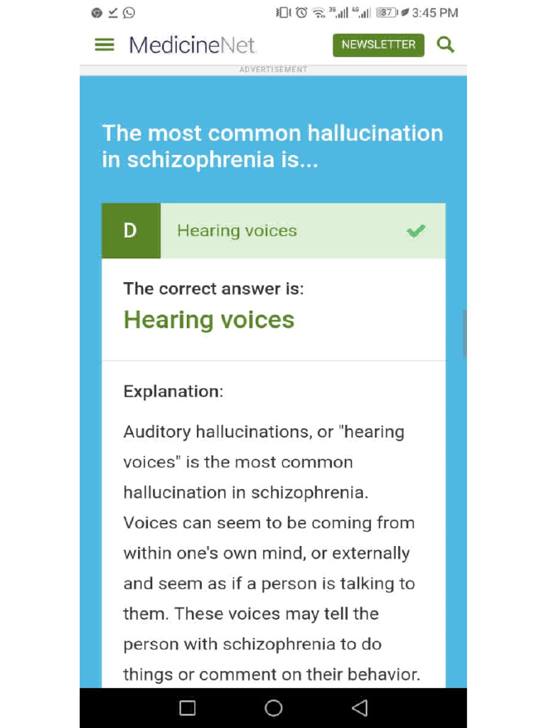 Schizophrenia Net MQ | PDF