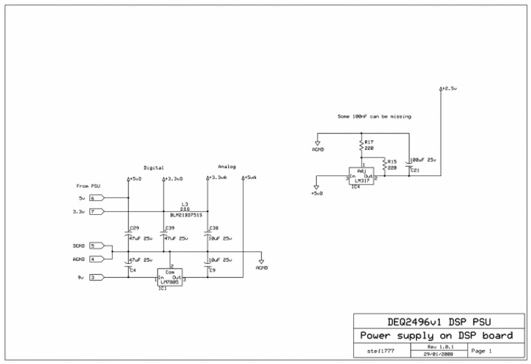 Behringer DEQ 2496 DSP PSU | PDF