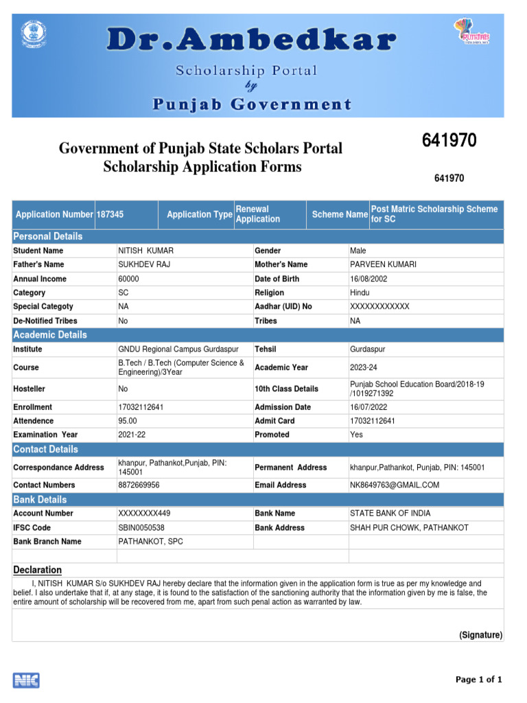Print Application Forms | PDF