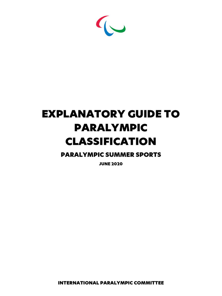 2020 - 06 Explanatory Guide To Classification - Summer Sports | PDF
