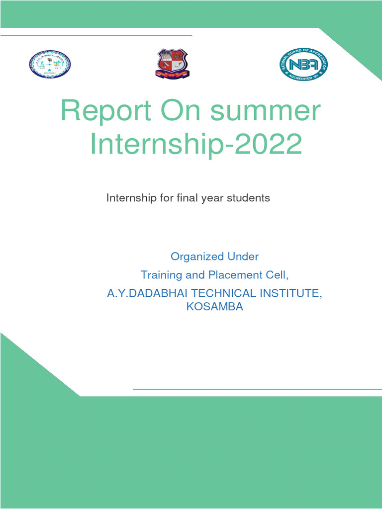 Summer Internship-2022 | PDF