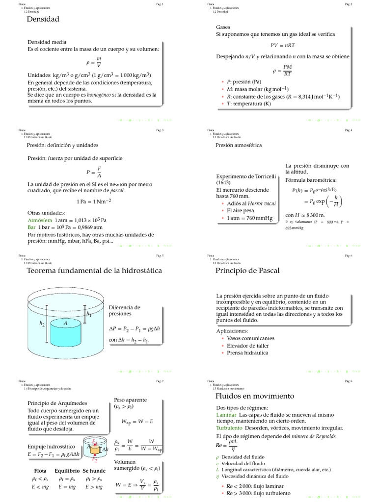 resumen 1 | PDF | Pascal (Unidad) | Presión