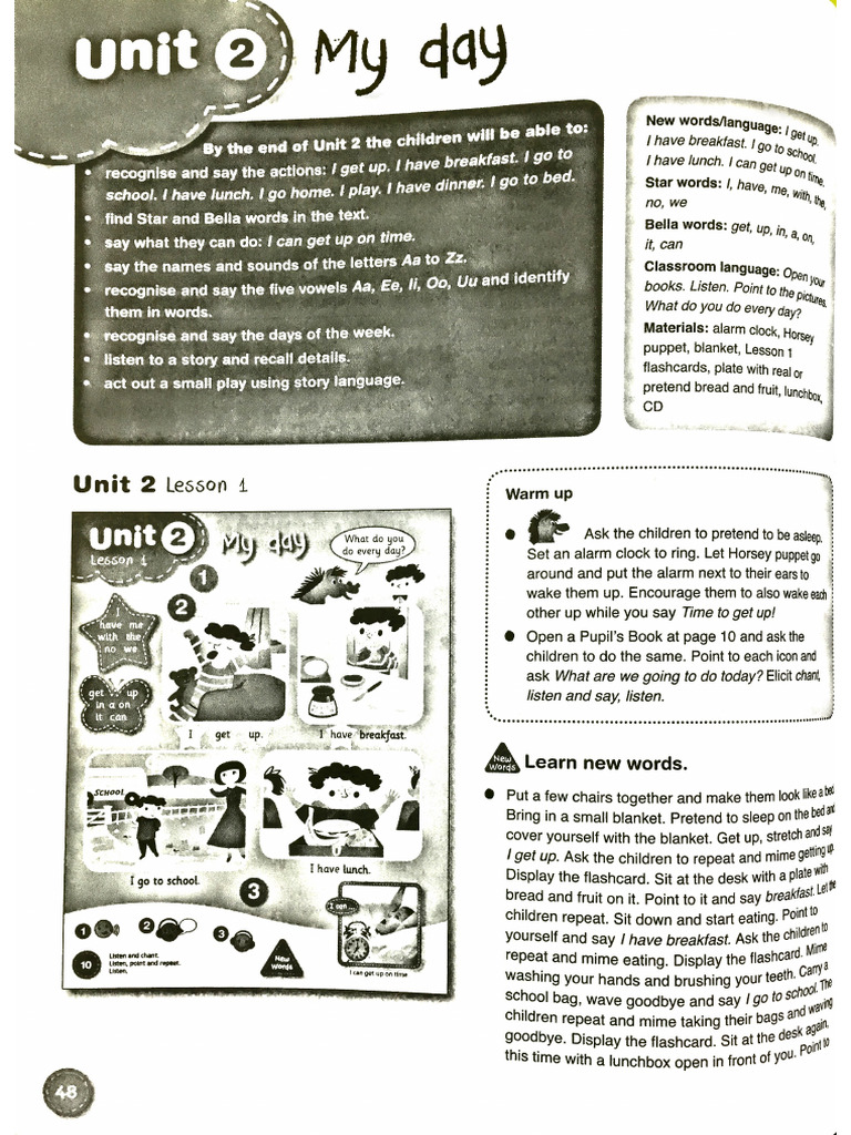 Learning Stars 2 Teacher's Book Unit 2 | PDF