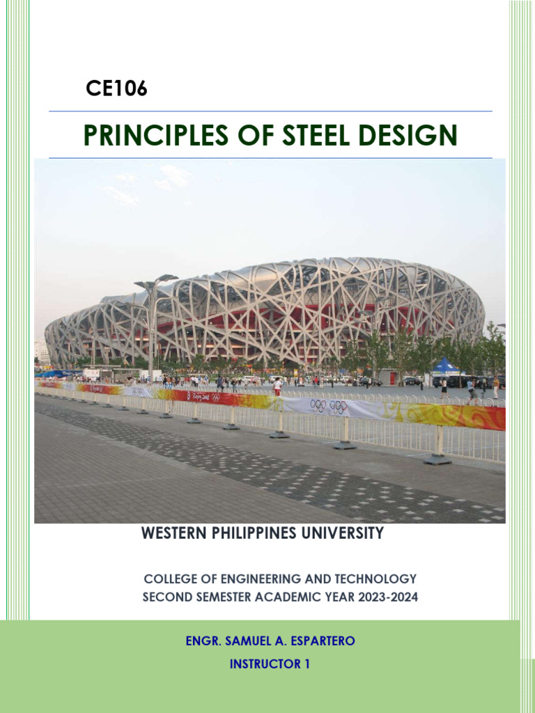 CE106 Lecture 2 Specifications, Loads, and Methods of Design-1 | PDF