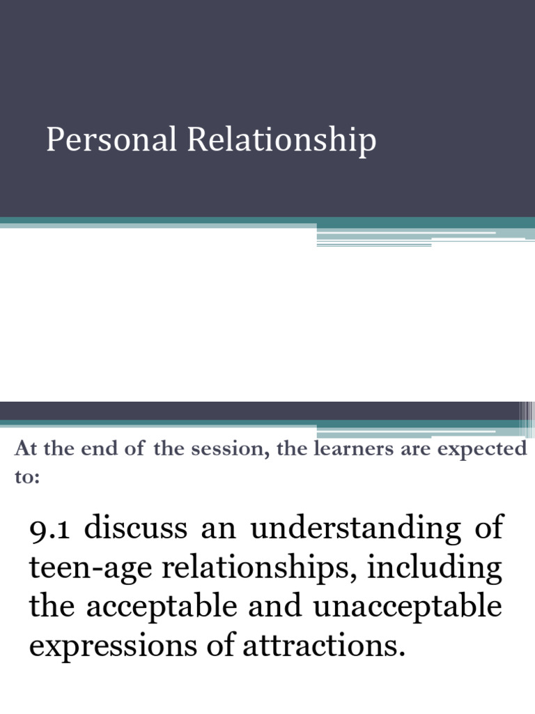 Personal-Relationship | PDF | Attachment Theory | Love