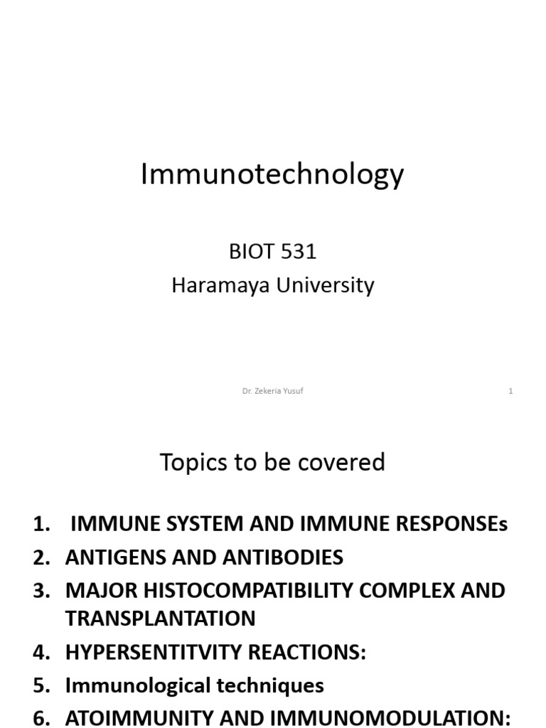 Immuno Technology | PDF