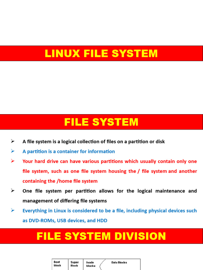 3.linux File System | PDF 3.linux File System | PDF
