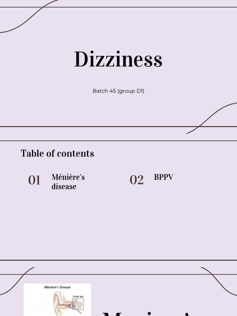 Dizziness | PDF | Science & Mathematics