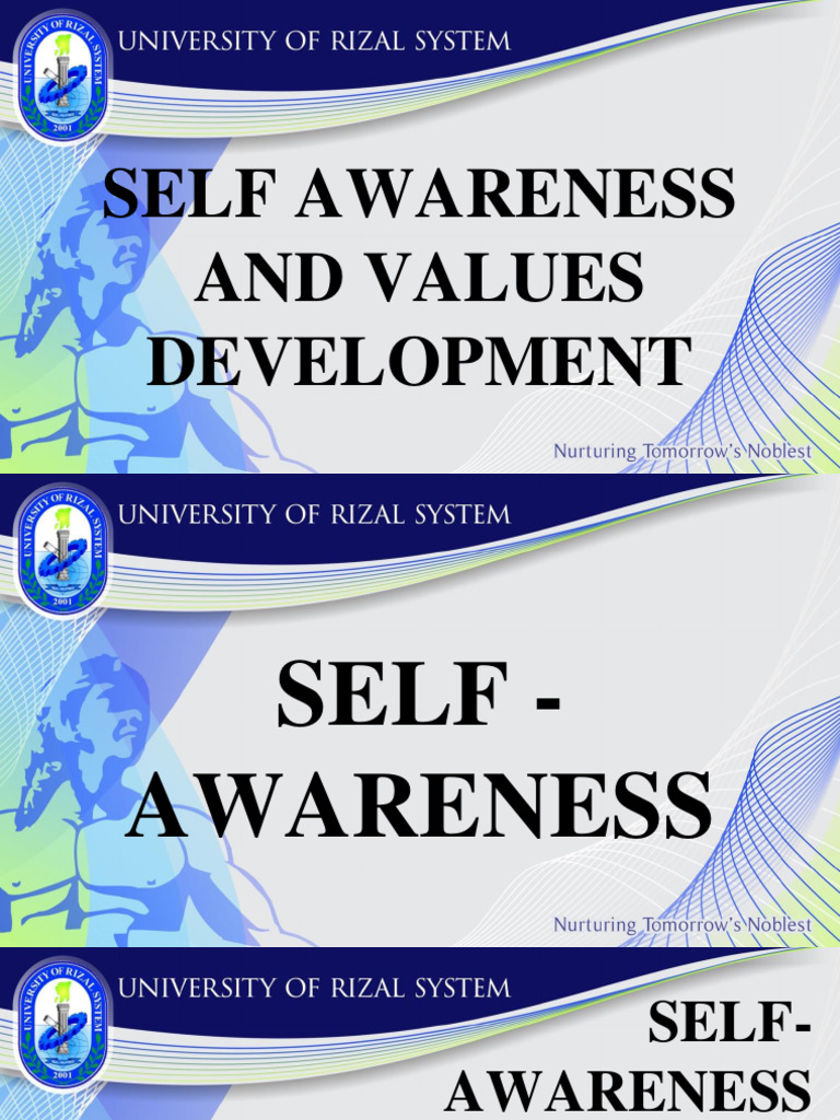 Module8 - Self Awareness & Values Development | PDF | Awareness | Self ...