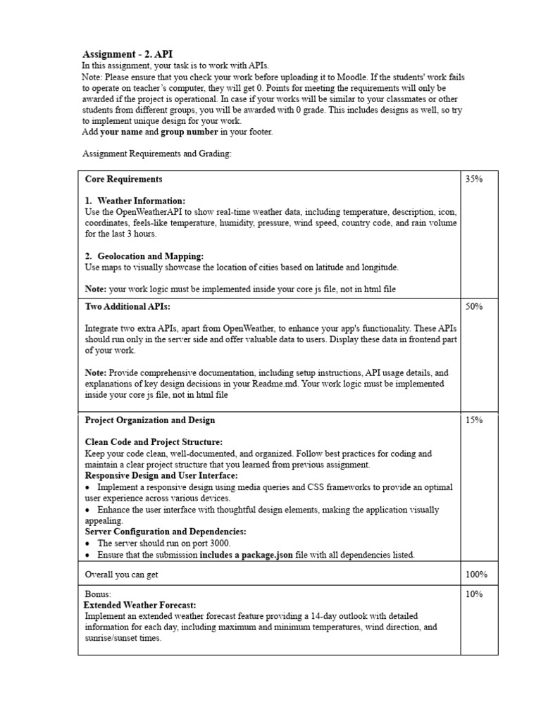 Assignment 2 Backend | PDF