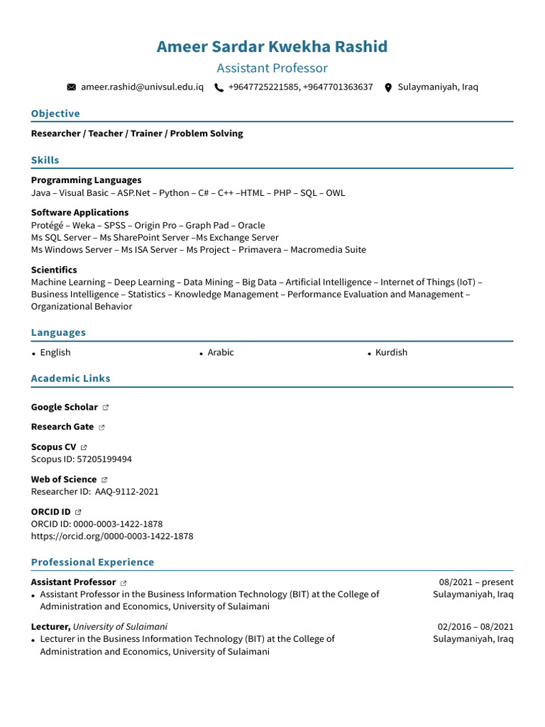 Ameer Sardar K Rashid Resume 14-10-2023 | PDF
