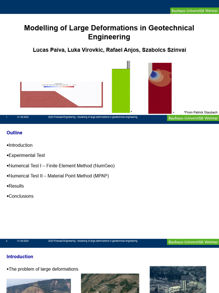 Project2 BSSFE23 Presentations | PDF | Geotechnical Engineering | Continuum Mechanics