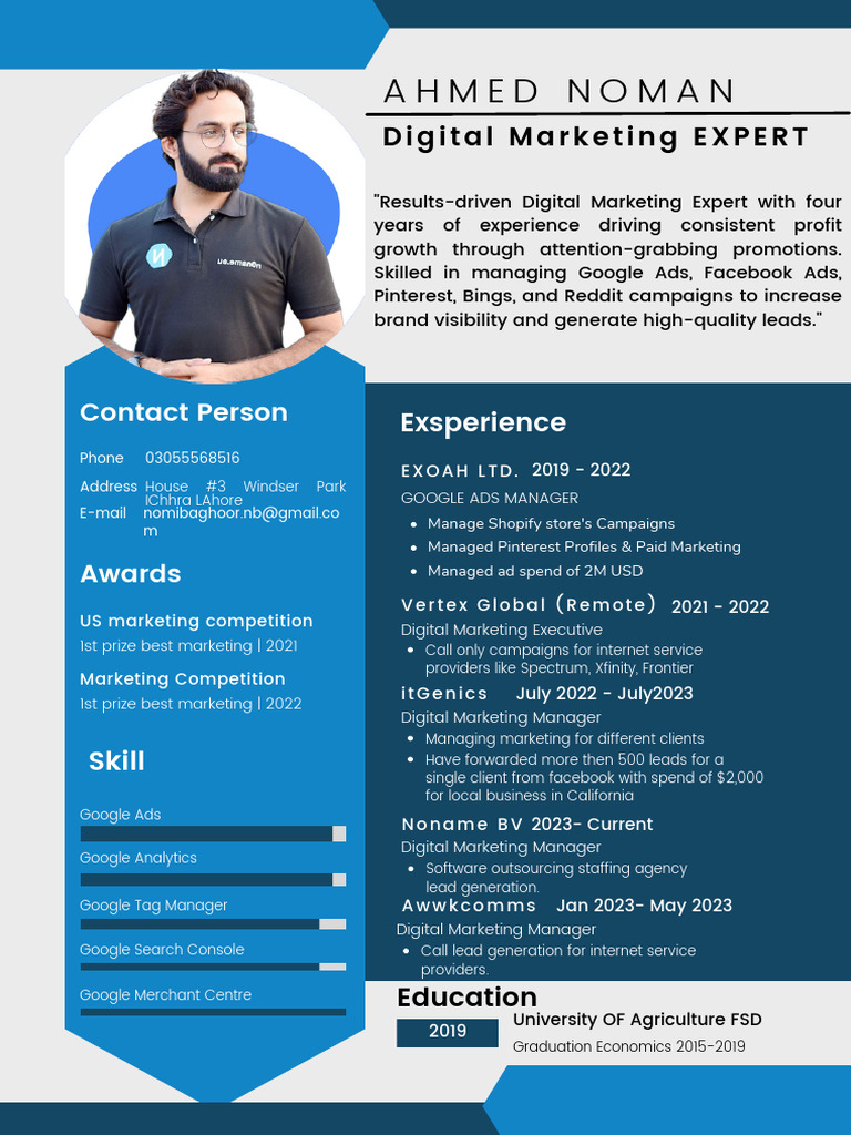 Digital Marketing Expert Profile | PDF | Business