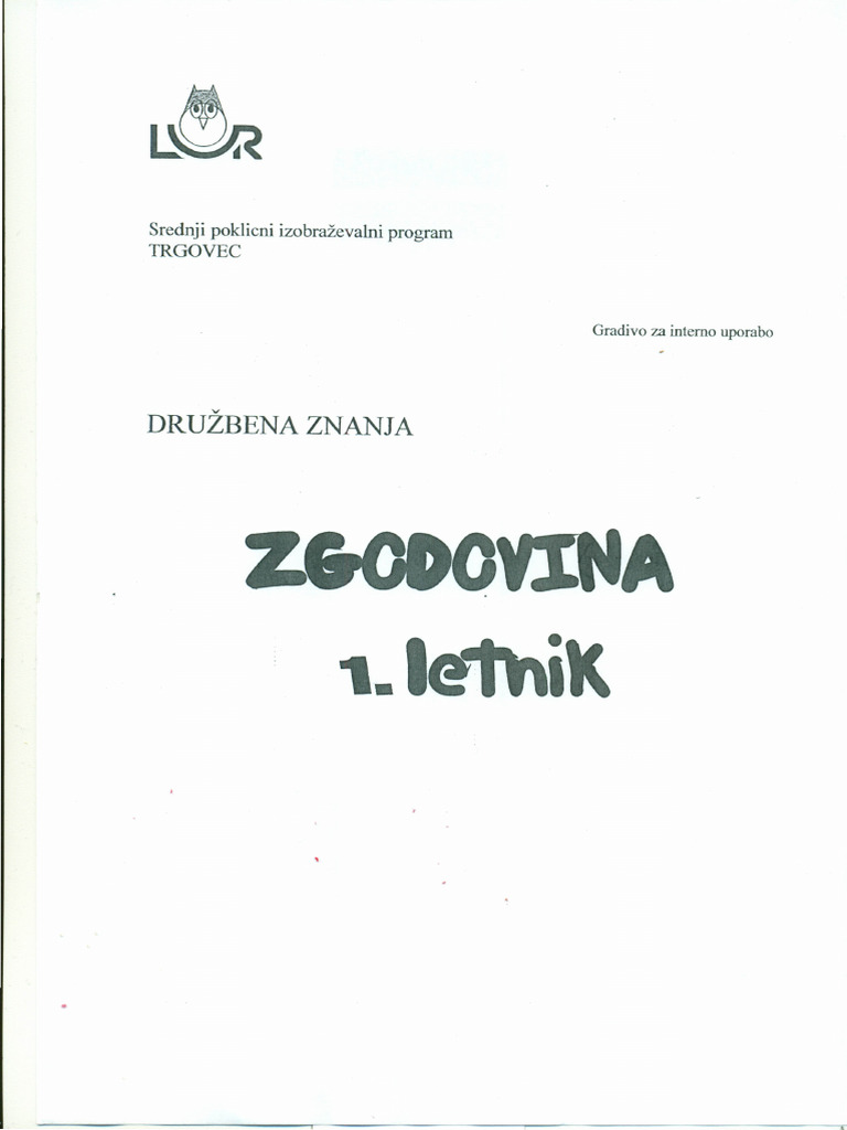 Zgodovina 1 | PDF