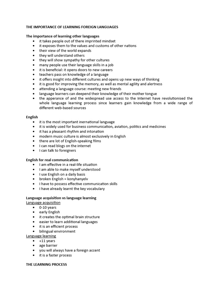 Language Learning | PDF