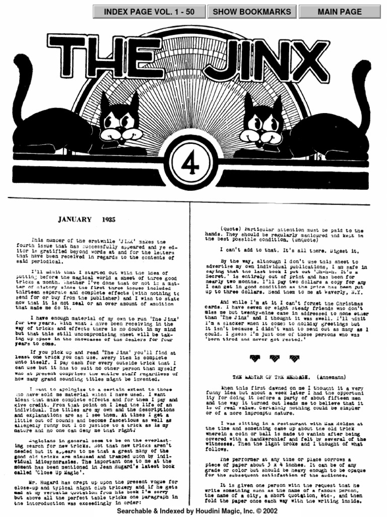 The Jinx Vol 004 | PDF