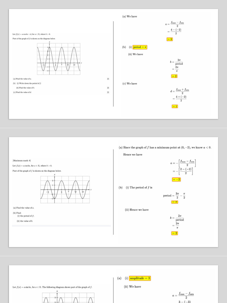 trig questions | PDF