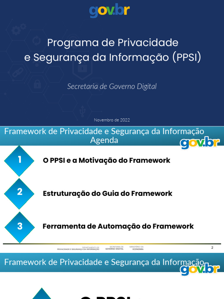 Apresentacao Framework Ppsi Nov2022 | PDF