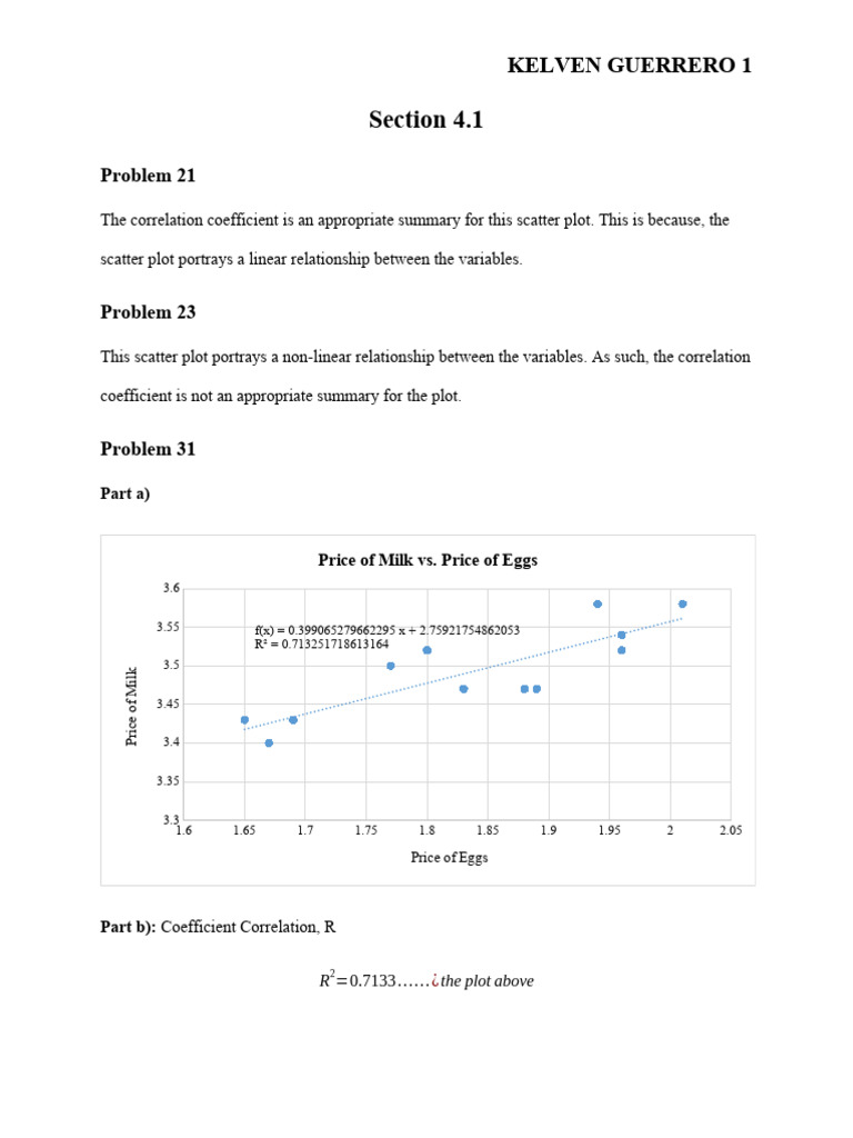 Chapter 4 Exercises | PDF | Least Squares | Dependent And Independent Variables