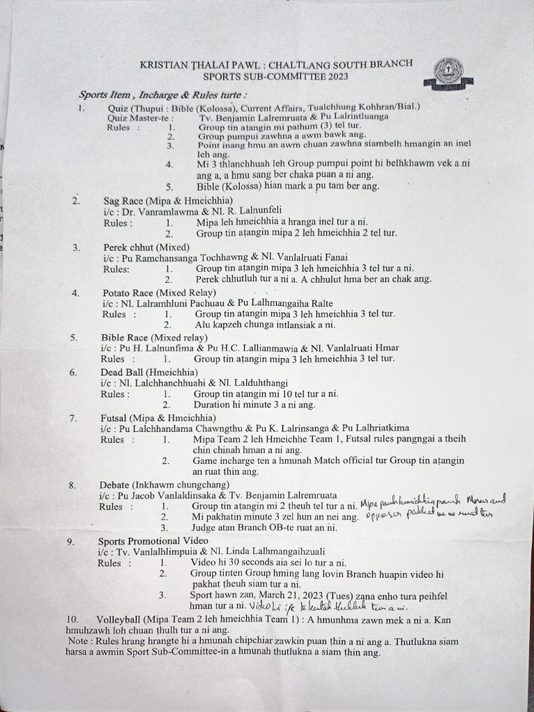 Sport Rules and Regulations | PDF