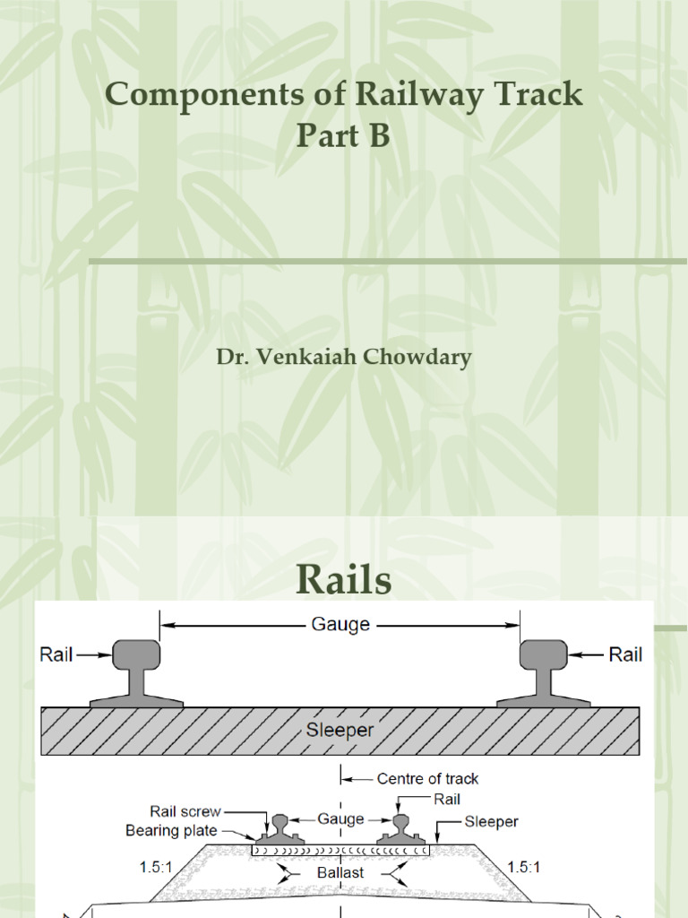 Railway Track Components Overview | PDF | Ultimate Tensile Strength ...