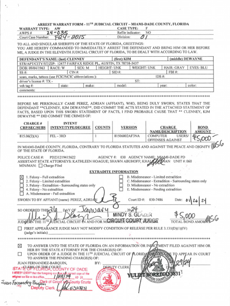 Kim Clenney Redacted | PDF