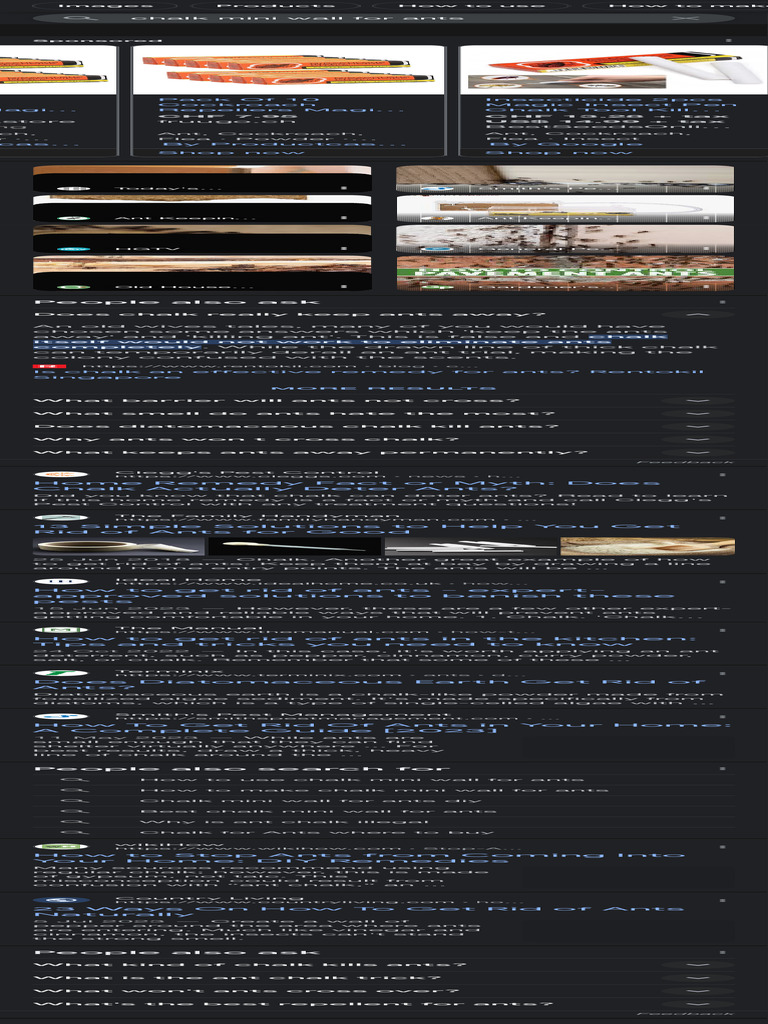 Chalk Mini Wall For Ants | PDF