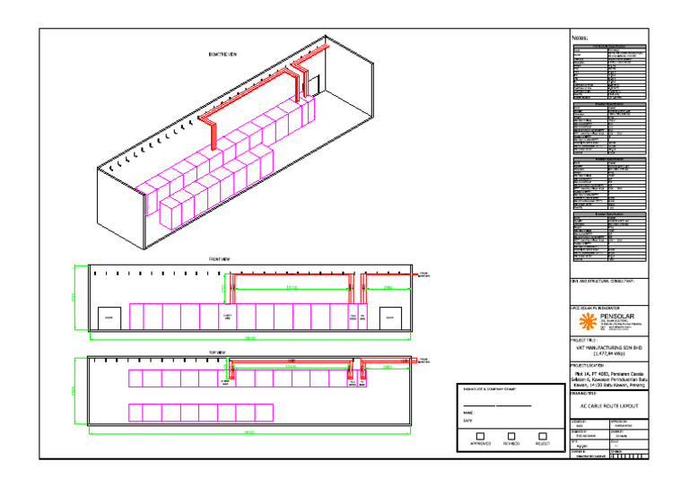 (Vat) Ac Cable Route Layout - 20240118 | PDF