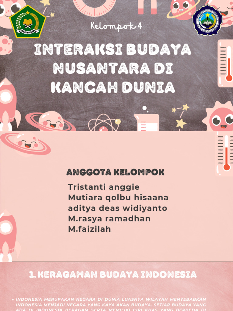 Interaksi Budaya Nusantara Di Kancah Dunia: Kelompok 4 | PDF