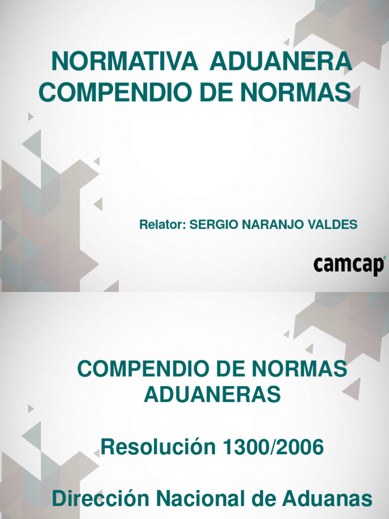 001 Diplomado Normativa Aduanera - Compendio 2021 | PDF