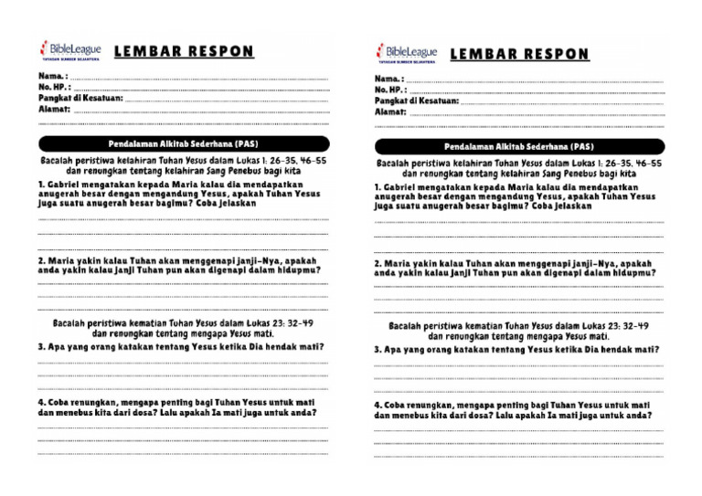 Lembar Respon TNI | PDF