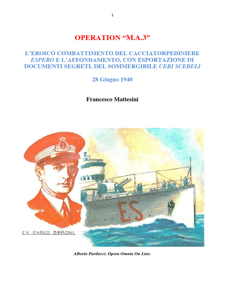 Operation M A 3 L Eroico Combattimento D | PDF