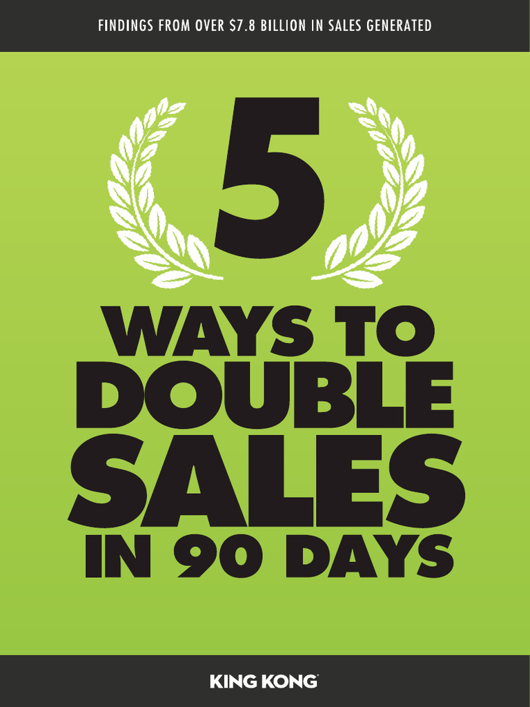 5 Ways to Double Sales | PDF