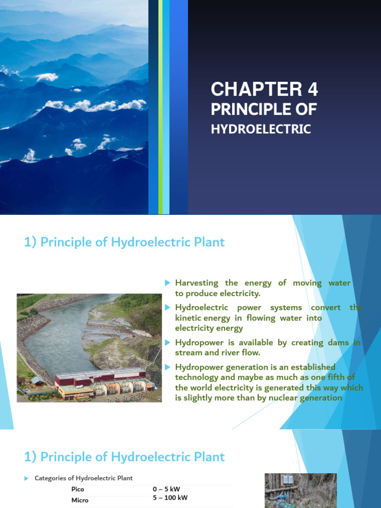 Chapter 4- Principles of Hydropower | PDF