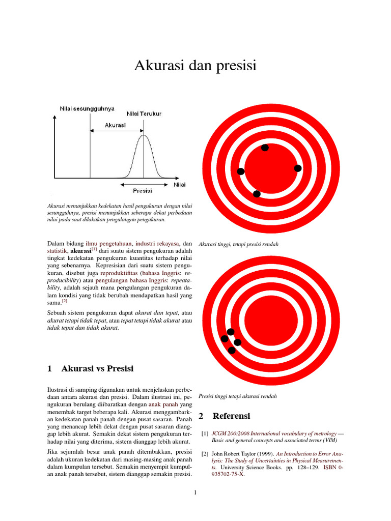 Akurasi Dan Presisi | PDF