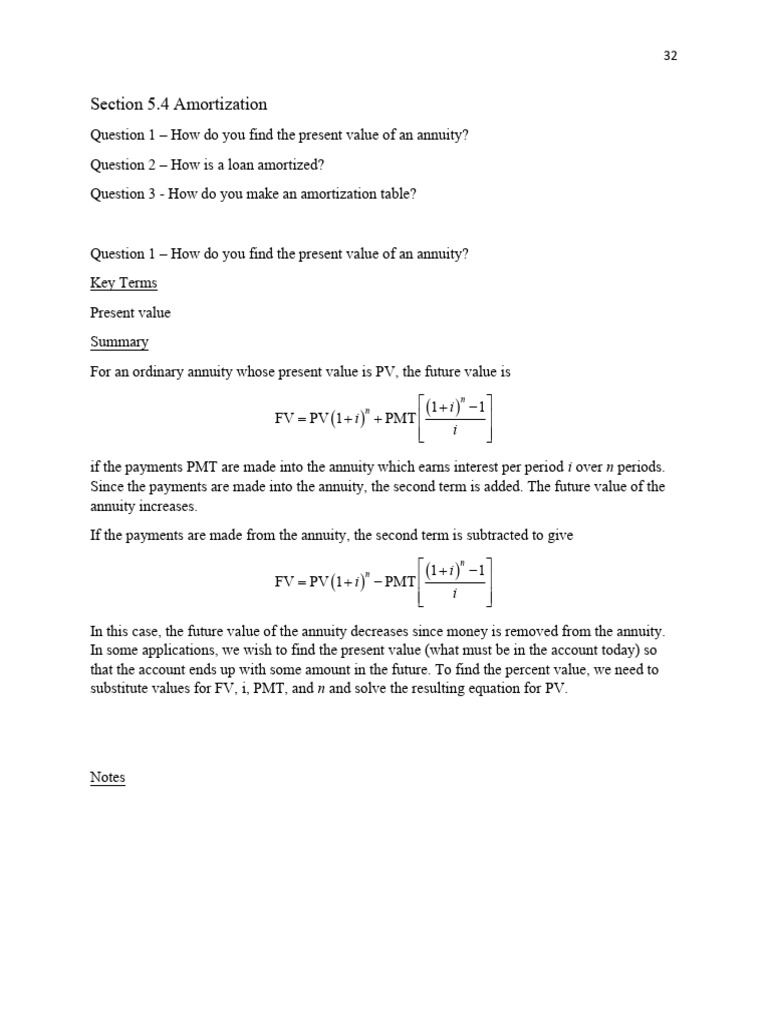 Finite Math Ch5 4 Workbook | PDF | Present Value | Interest