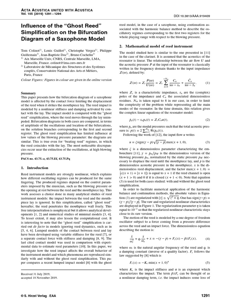ColinotGuillotVergezGuillemainDocCochelin - 2019 - Influence of The ...
