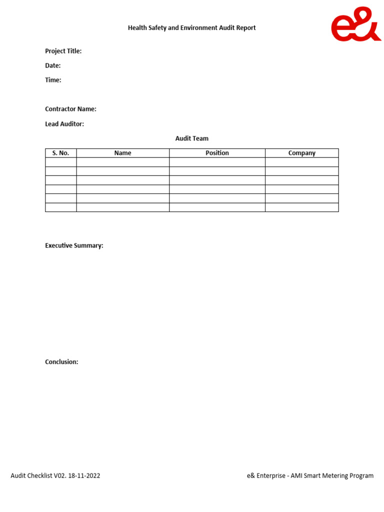 Audit Checklist | PDF | Personal Protective Equipment | Safety