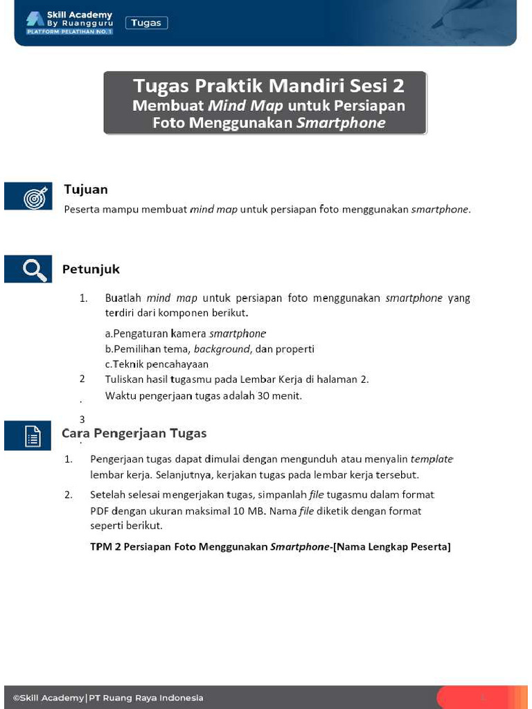 TPM 2 Persiapan Foto Menggunakan Smartphone-Rama Adi Saputra | PDF