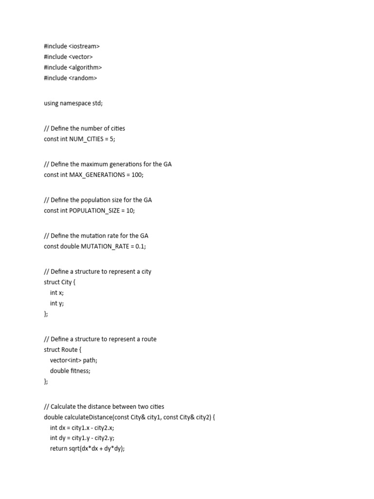 Traveling Sales Person Implementation | PDF | Computer Programming ...