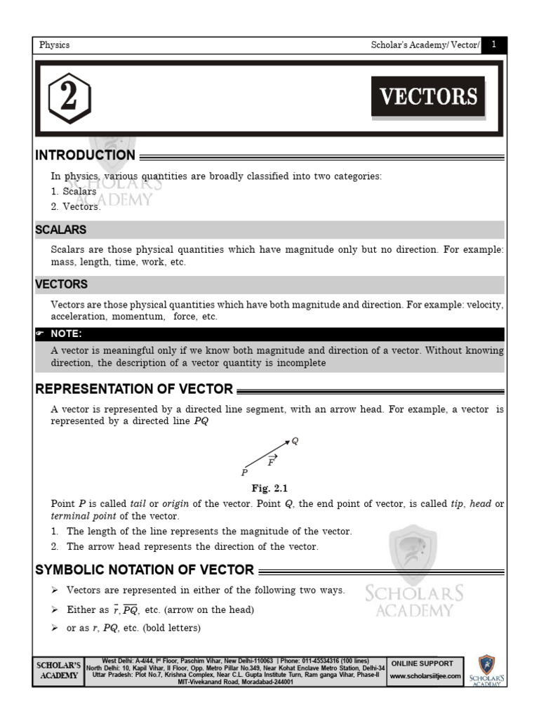 Vector | PDF | Euclidean Vector | Force