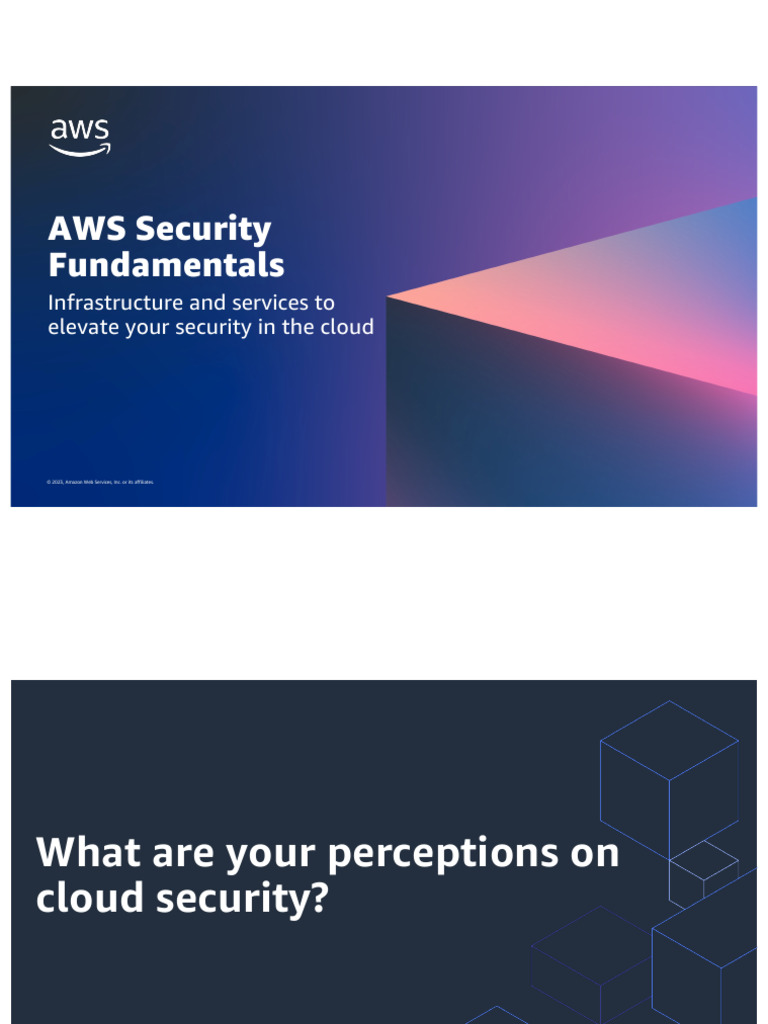 AWS Security Fundamentals | PDF | Amazon Web Services | Cloud Computing